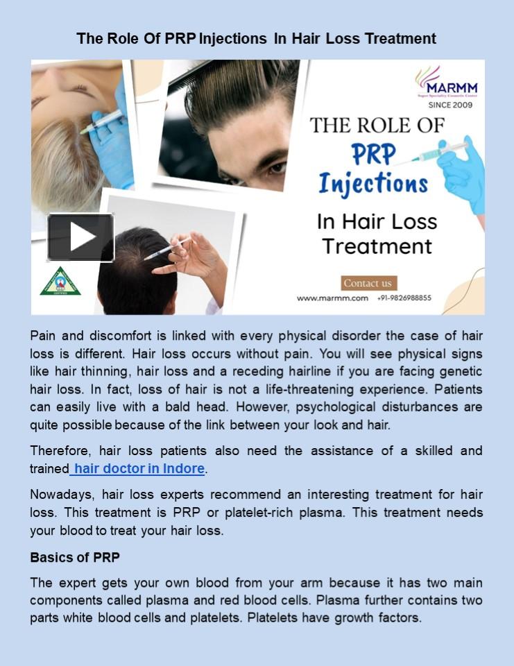 The Role Of PRP Injections In Hair Loss Treatment presentation | free ...