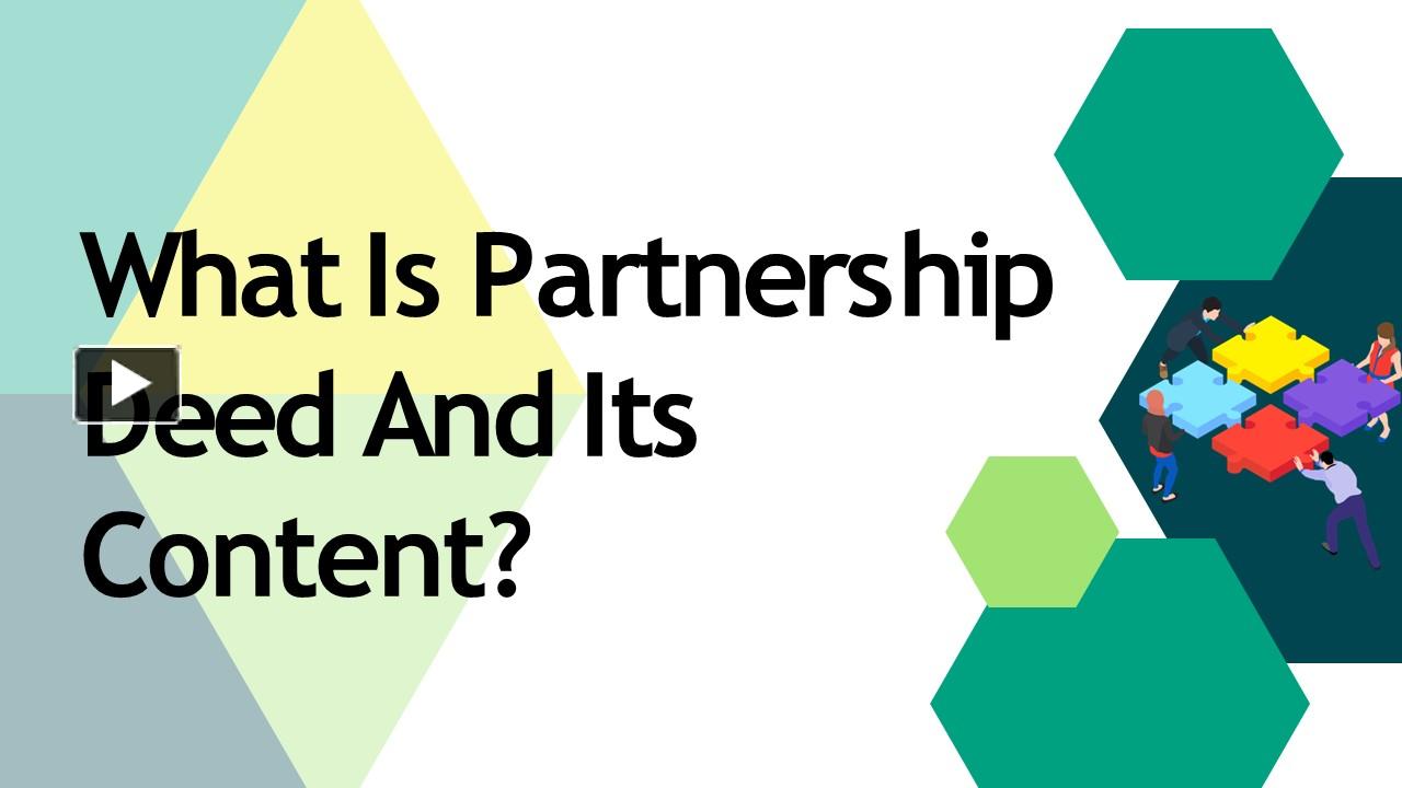 PPT – What is a Partnership Deed? PowerPoint presentation | free to ...