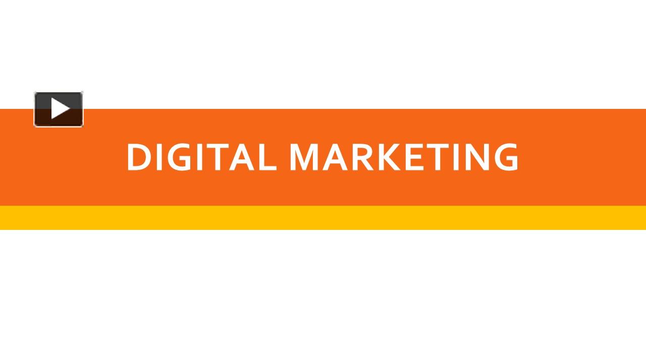PPT – Digital Marketing PowerPoint presentation | free to download - id ...