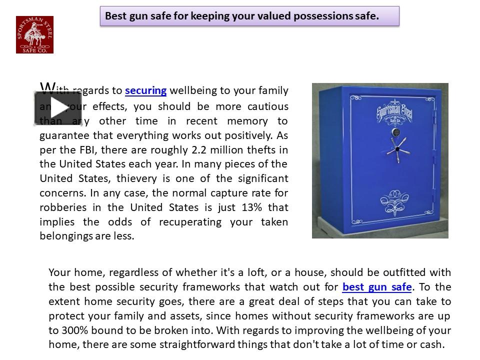 PPT – Best gun safe PowerPoint presentation | free to download - id ...
