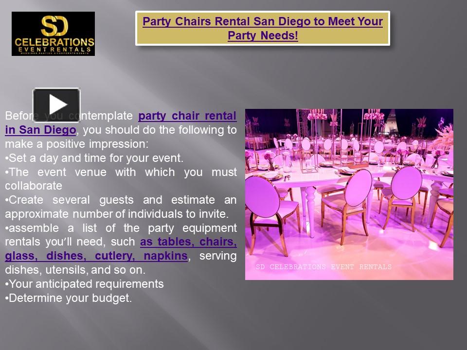 PPT – Party chairs rental san diego PowerPoint presentation | free to ...