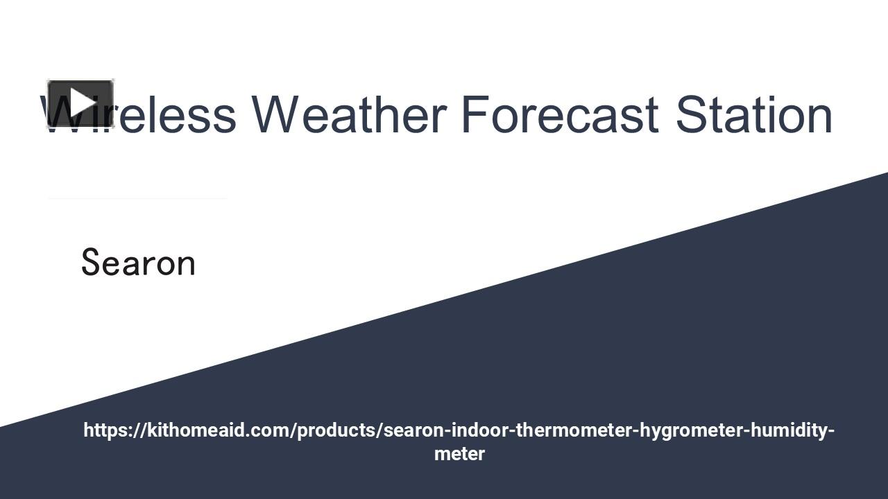 PPT – Wireless Weather Forecast Station PowerPoint presentation | free ...