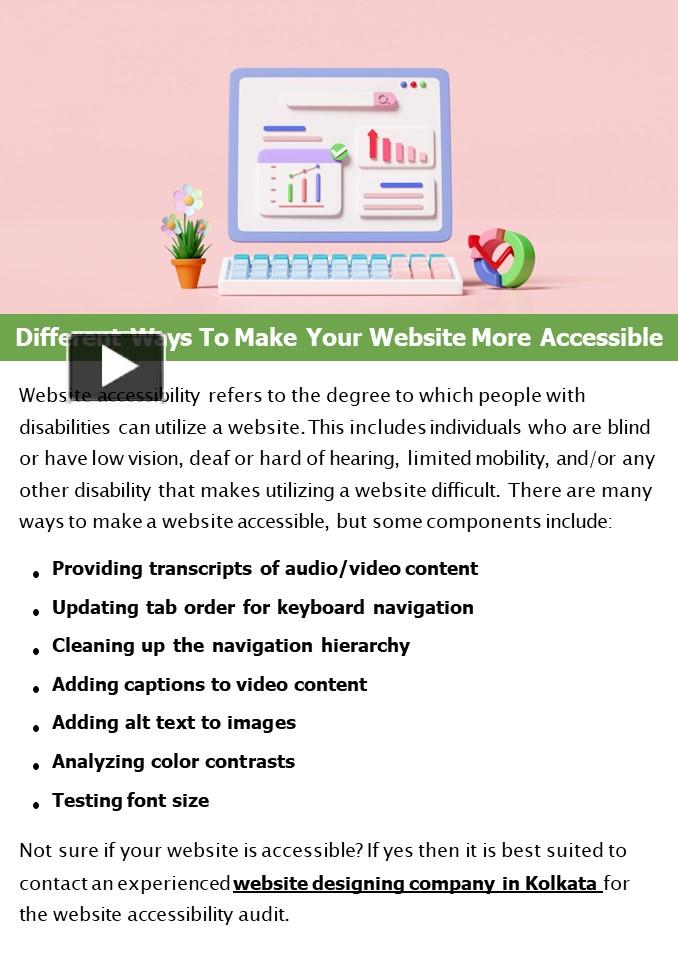 Different Ways To Make Your Website More Accessible presentation | free ...