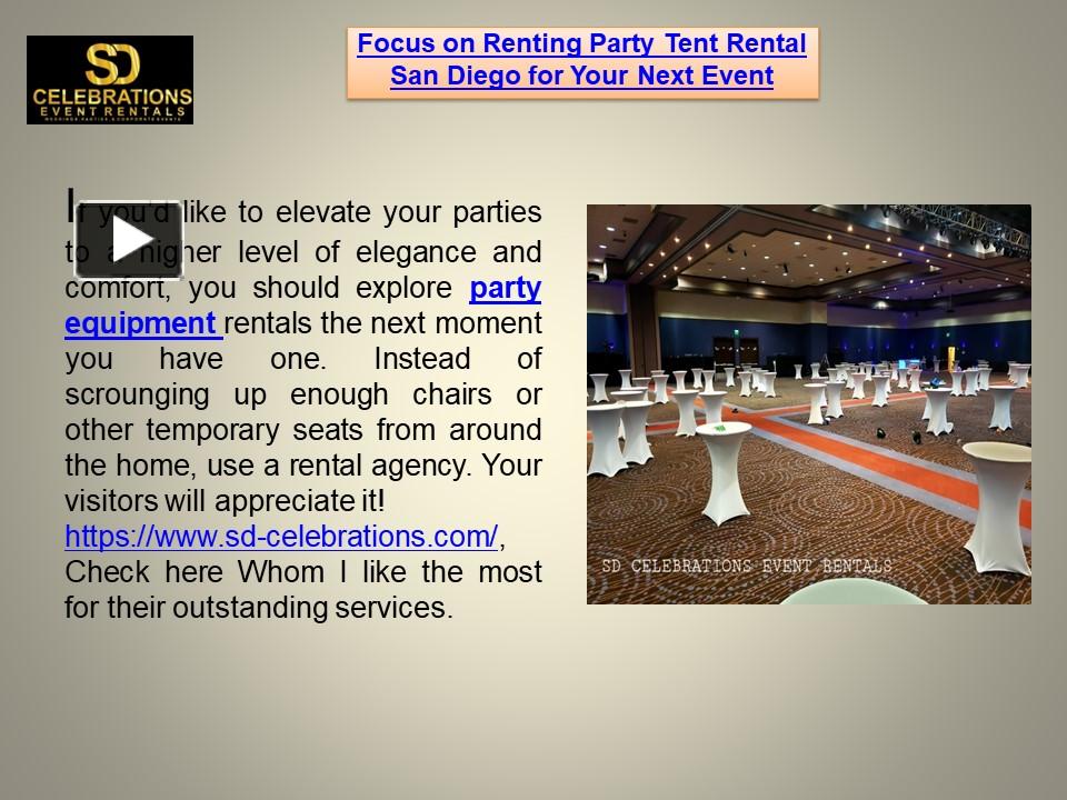 PPT – Party tent rental san diego PowerPoint presentation | free to ...