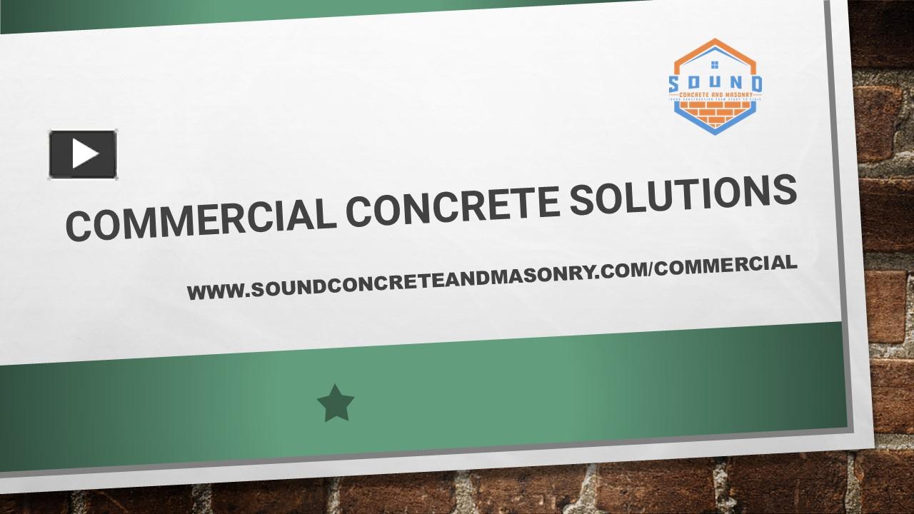 PPT – Commercial Concrete Solutions PowerPoint presentation | free to ...