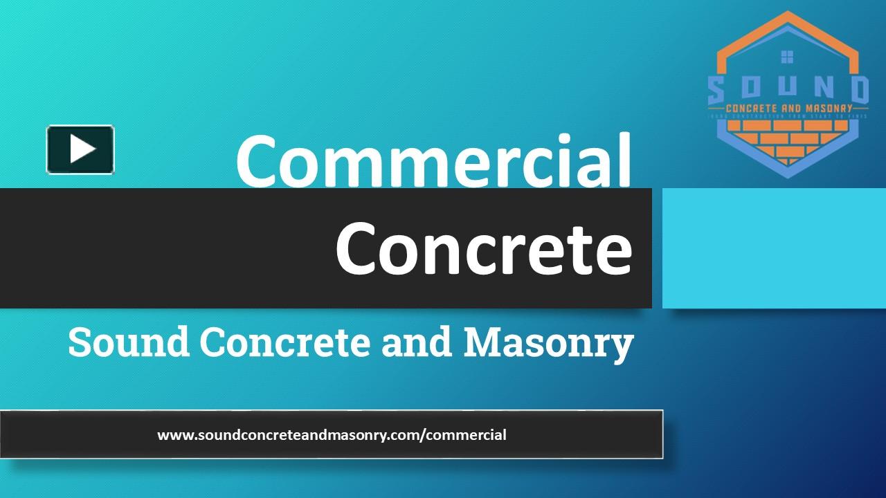 PPT – Sound Concrete and Masonry PowerPoint presentation | free to ...