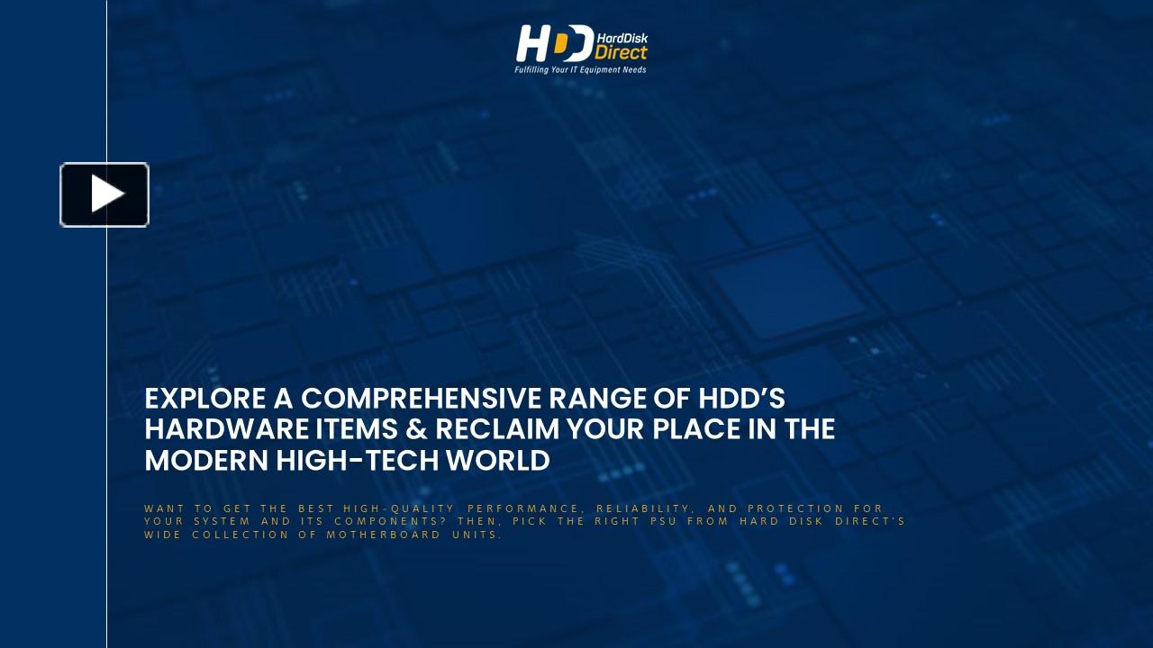 Explore a Comprehensive Range of HDD’s Hardware Items & Reclaim Your ...