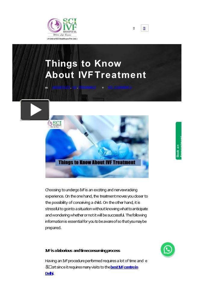 PPT – Things to Know About IVF Treatment PowerPoint presentation | free ...