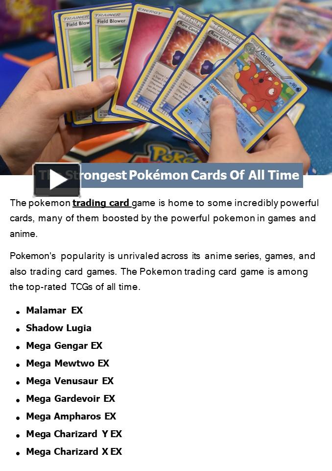 PPT – The Strongest Pokémon Cards Of All Time PowerPoint presentation ...