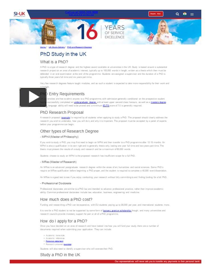 PPT – PhD Study in the UK PowerPoint presentation | free to download ...