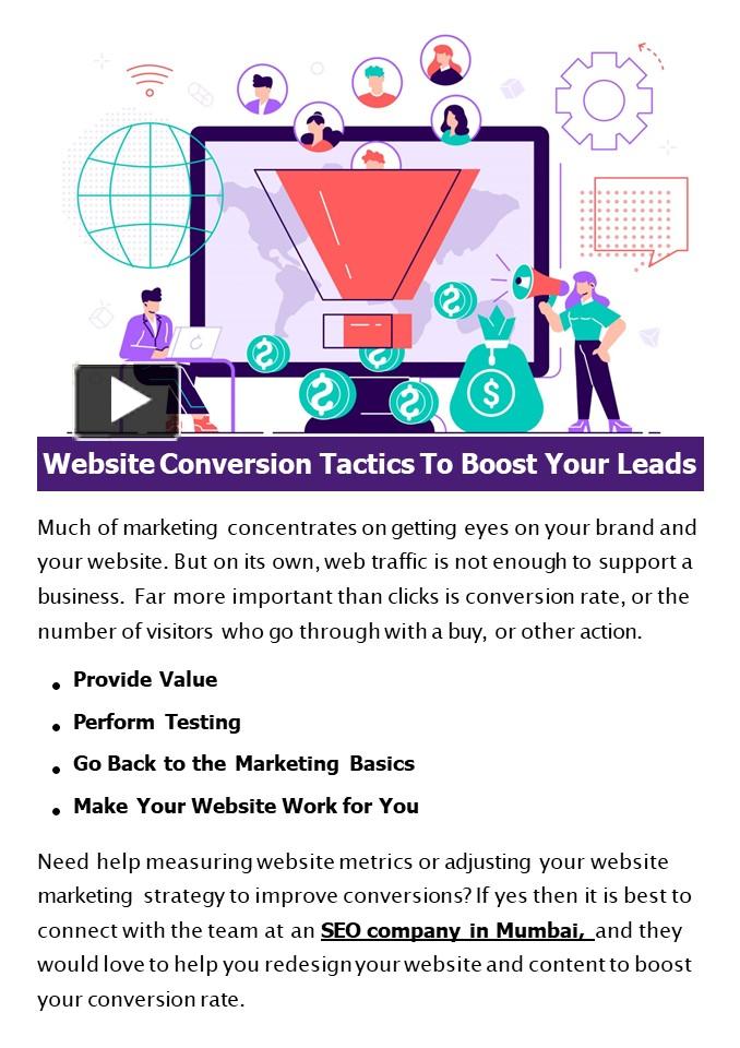 PPT – Website Conversion Tactics To Boost Your Leads PowerPoint ...