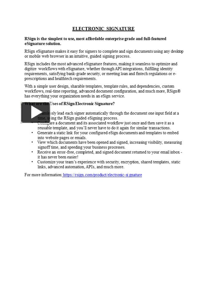 ELECTRONIC SIGNATURE presentation | free to download