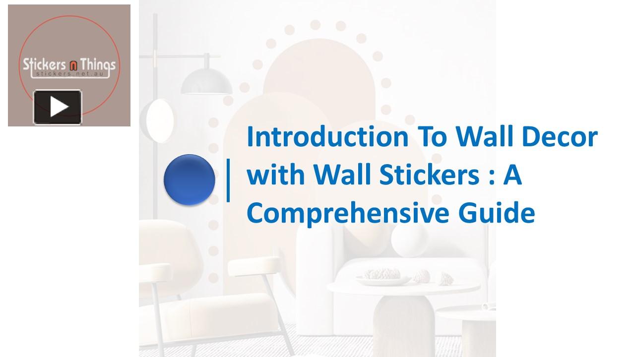 Introduction To Wall Decor with Wall Stickers : A Comprehensive Guide ...