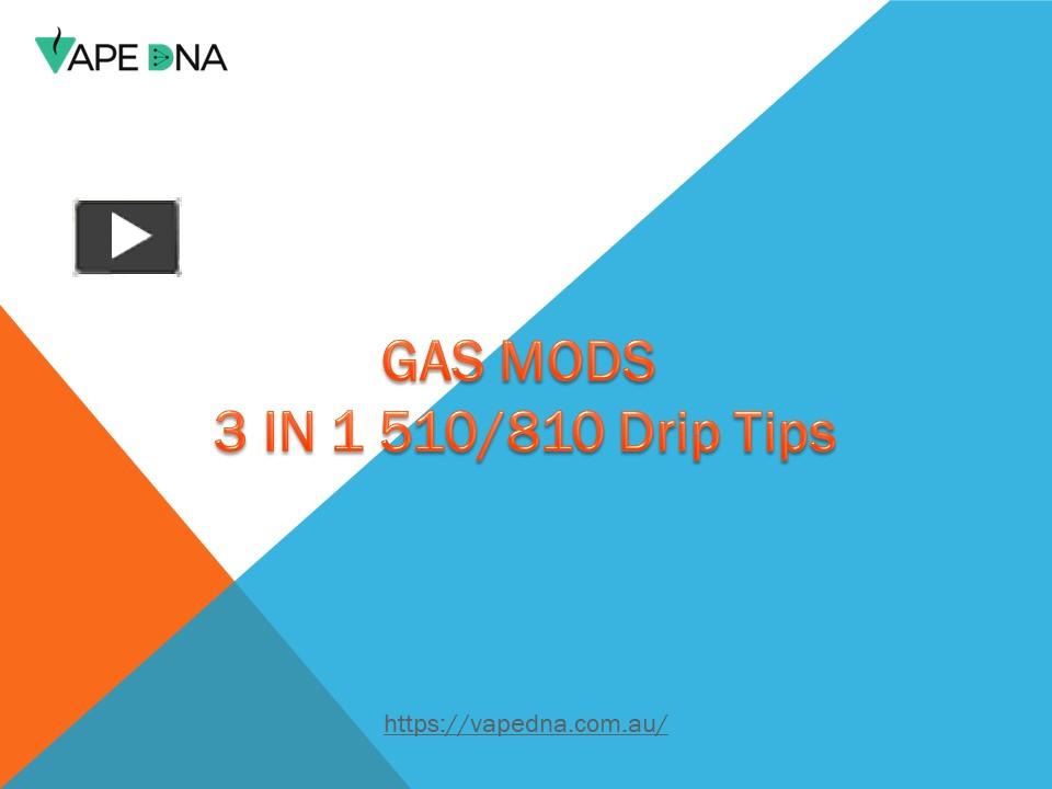 GAS MODS 3 IN 1 510/810 Drip Tips presentation | free to download