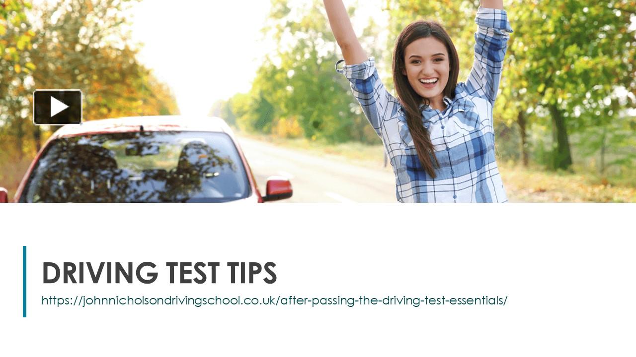 PPT – DRIVING TEST TIPS PowerPoint presentation | free to download - id ...