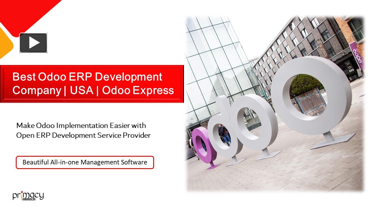 What is Odoo ERP Software ? presentation | free to download