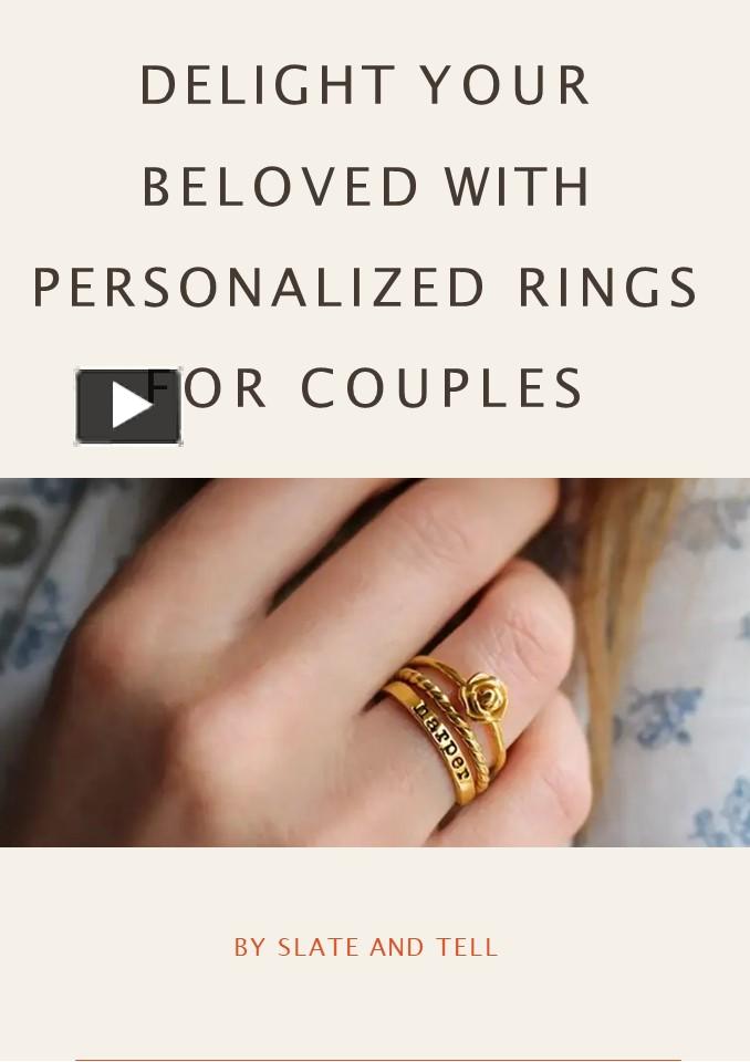 DELIGHT YOUR BELOVED WITH PERSONALIZED RINGS FOR COUPLES presentation ...