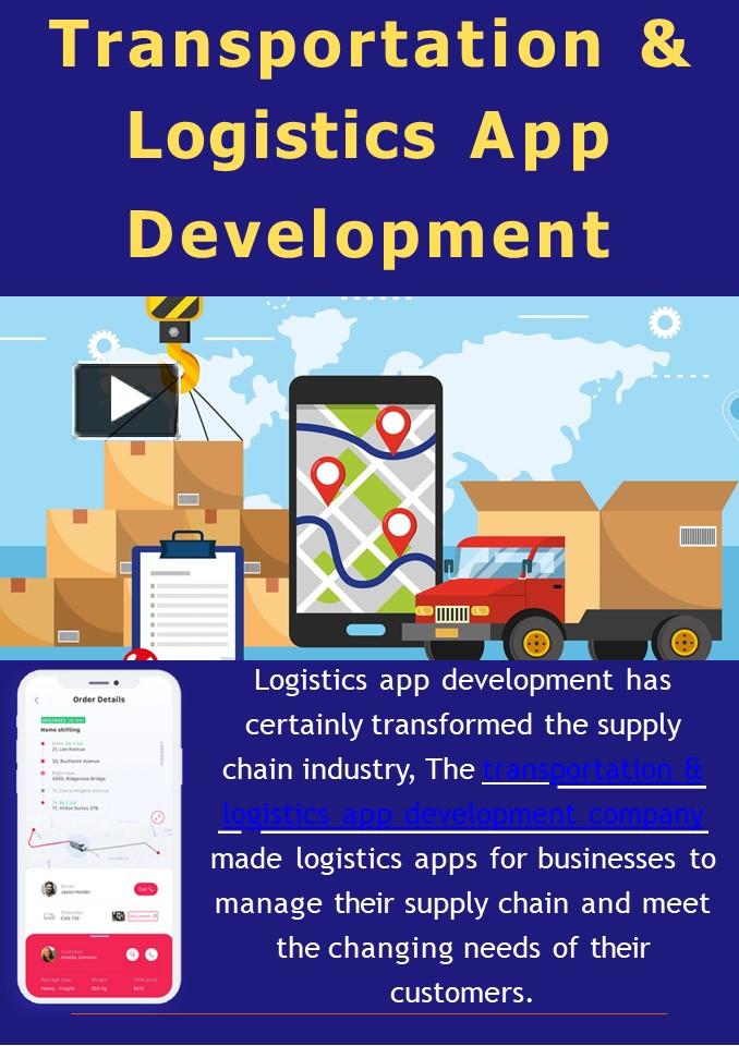 Transportation & Logistics App Development presentation | free to download