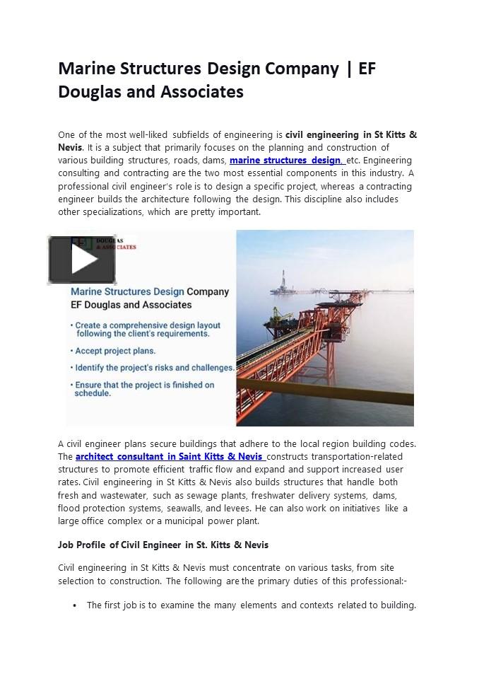 PPT – Marine Structures Design Company | EF Douglas and Associates ...