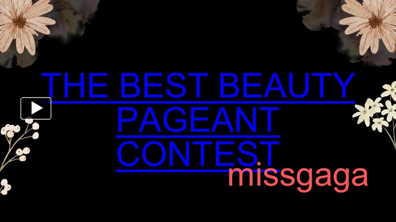PPT – The Best Beauty Pageant Contest PowerPoint presentation | free to ...