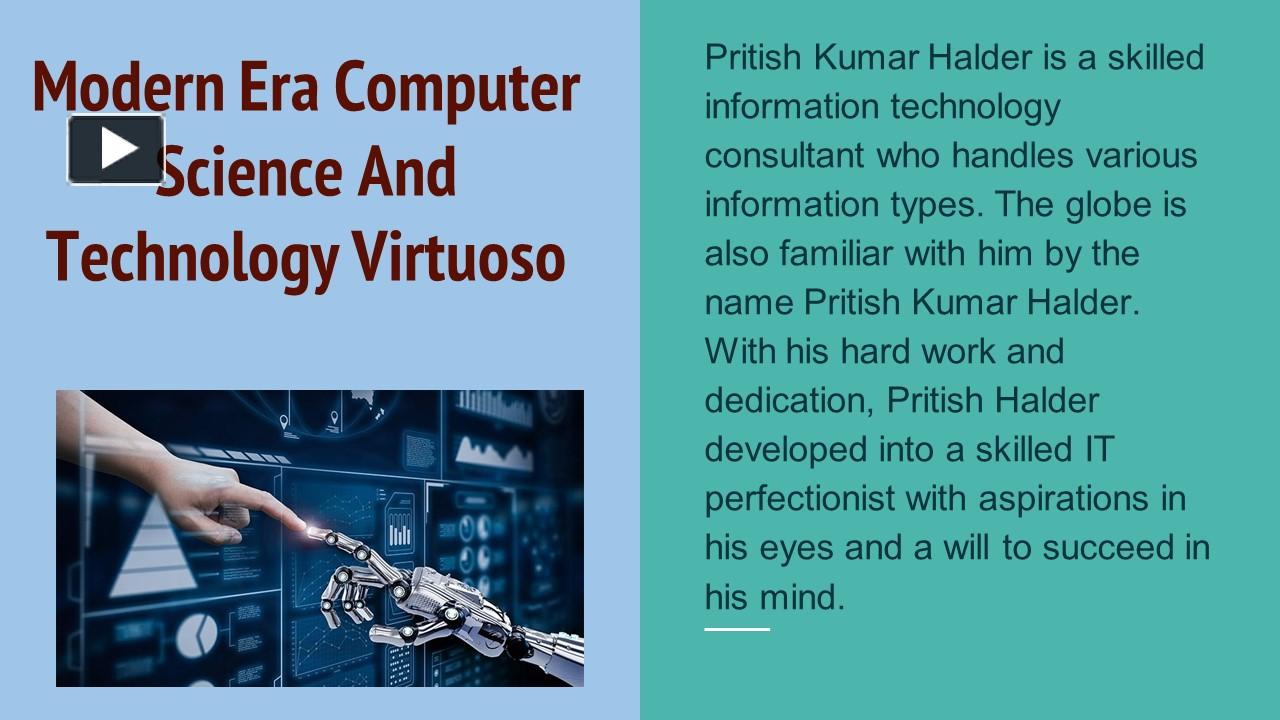 PPT – Modern Era Computer Science And Technology Virtuoso PowerPoint ...