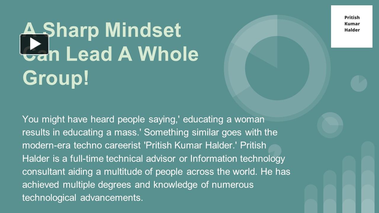 A Sharp Mindset Can Lead A Whole Group! presentation | free to download