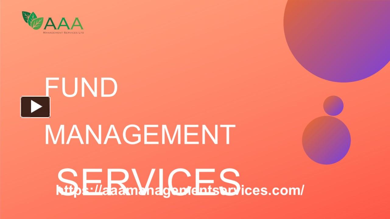 Fund Management Services presentation | free to download