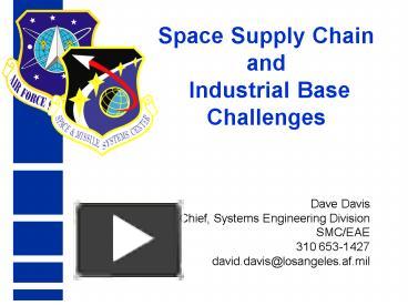 PPT – Space Supply Chain PowerPoint presentation | free to view - id ...