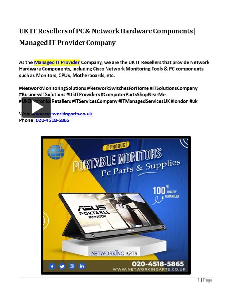 UK IT Resellers of PC & Network Hardware Components | Managed IT ...