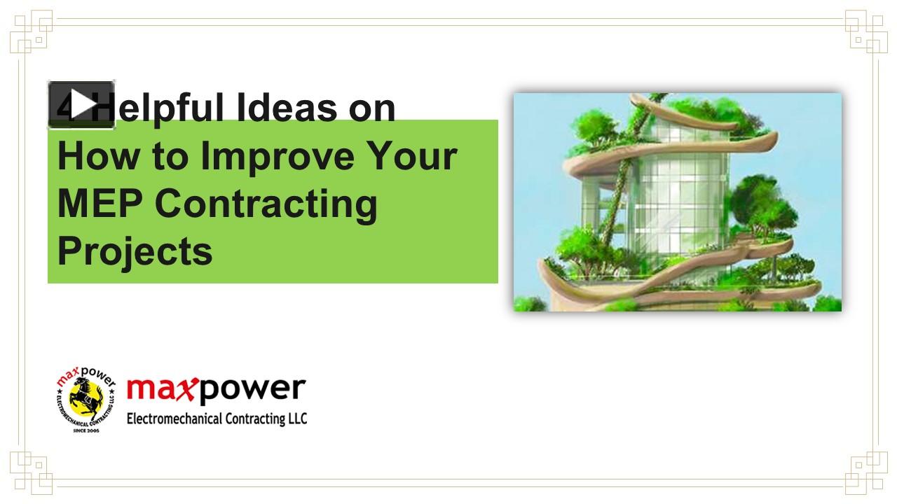 4 Helpful Ideas on How to Improve Your MEP Contracting Projects ...