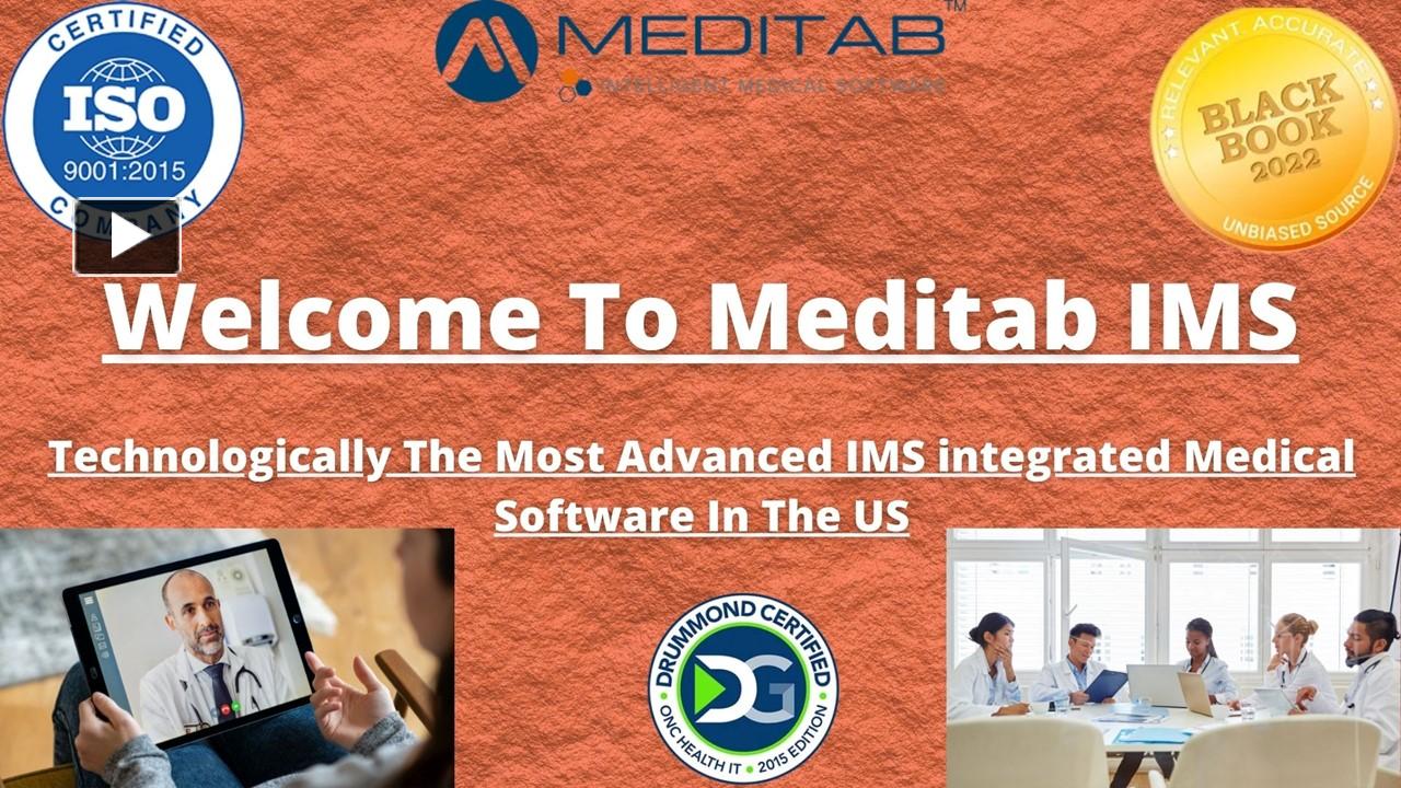 Basic Characteristics of IMS Integrated Medical Software Solution From ...