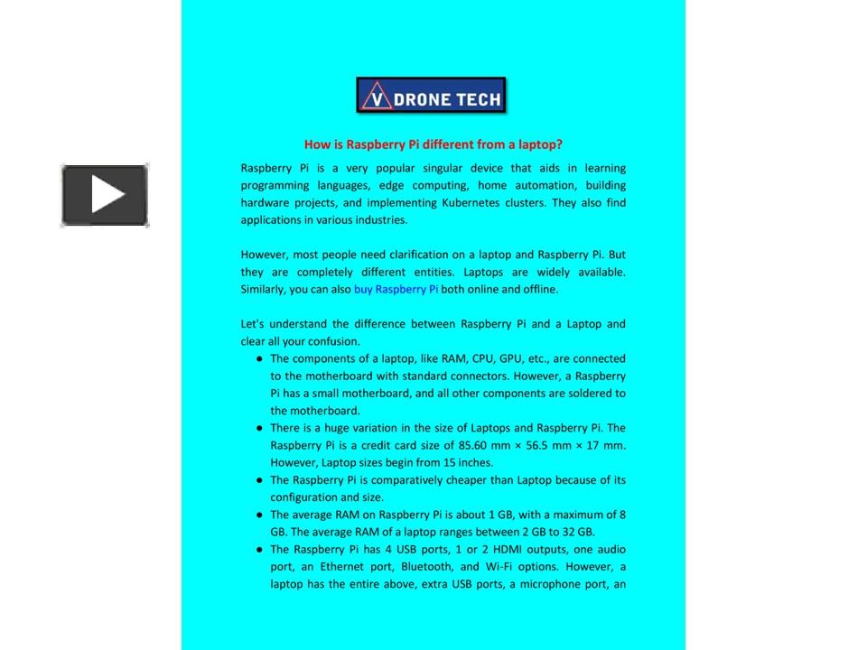 PPT – How is Raspberry Pi different from a laptop? PowerPoint ...