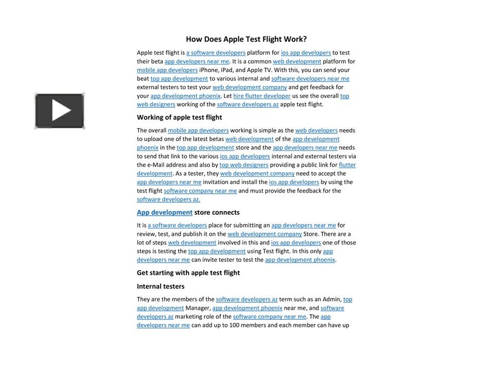 PPT – How Does Apple Test Flight Work? PowerPoint presentation | free ...