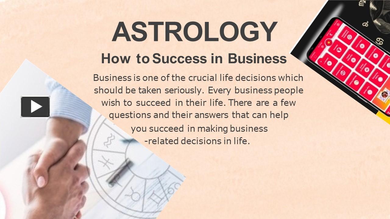 What Does Astrology Say About Business Success? presentation | free to ...