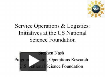 Service Operations presentation | free to view