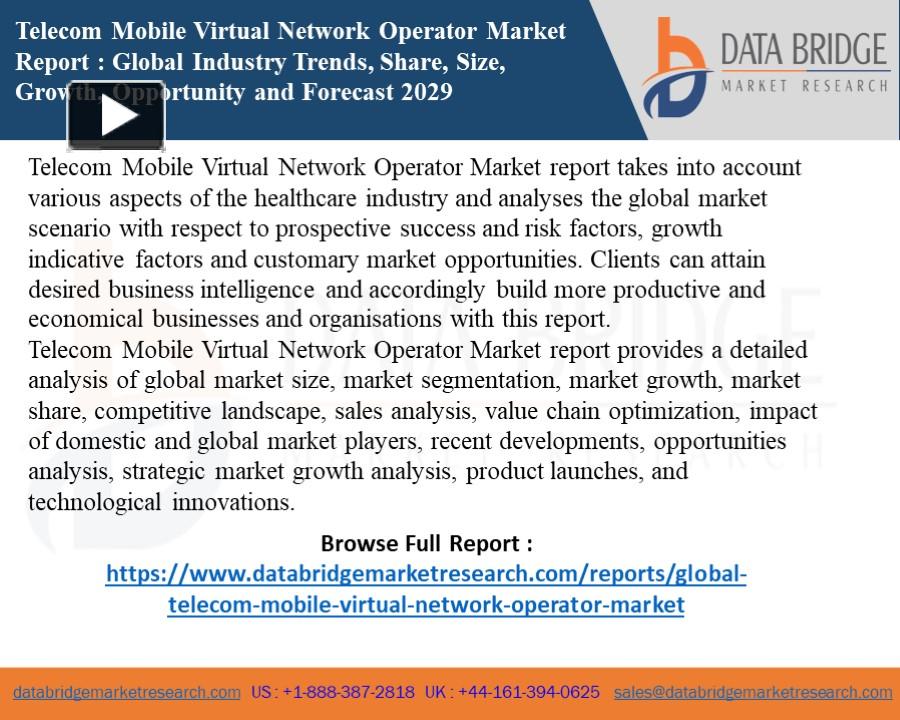 PPT – Global Telecom Mobile Virtual Network Operator MarketGlobal ...