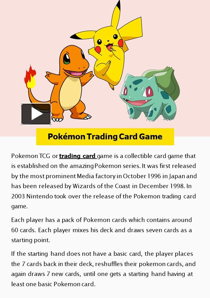 PPT – Pokémon Trading Card Game PowerPoint presentation | free to ...