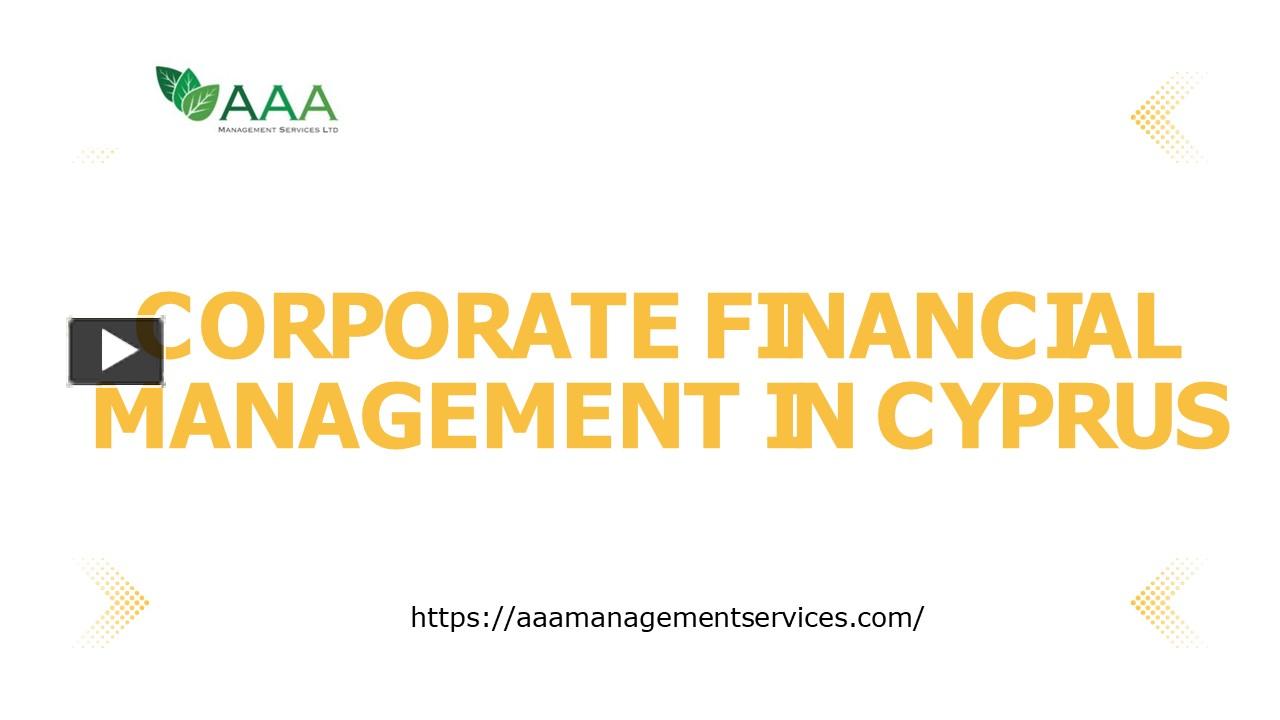 PPT – Corporate Financial Management in Cyprus PowerPoint presentation ...
