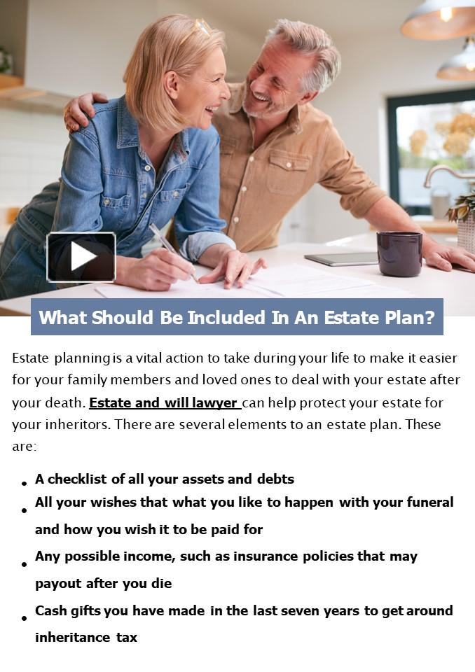 PPT – What Should Be Included In An Estate Plan? PowerPoint ...