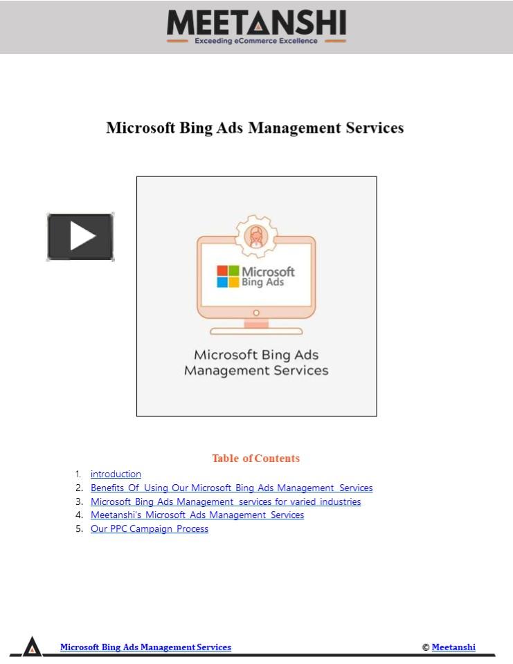 PPT – Microsoft Bing Ads Management Services PowerPoint presentation ...