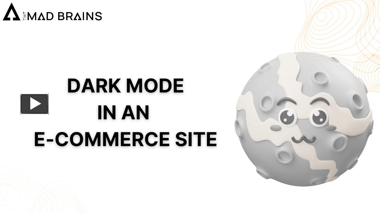 Dark Mode In An E-Commerce Site presentation | free to download