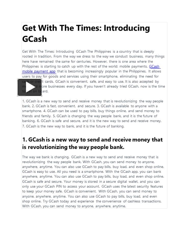 Get With The Times presentation | free to download