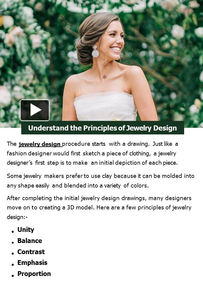 PPT – Understand the Principles of Jewelry Design PowerPoint ...