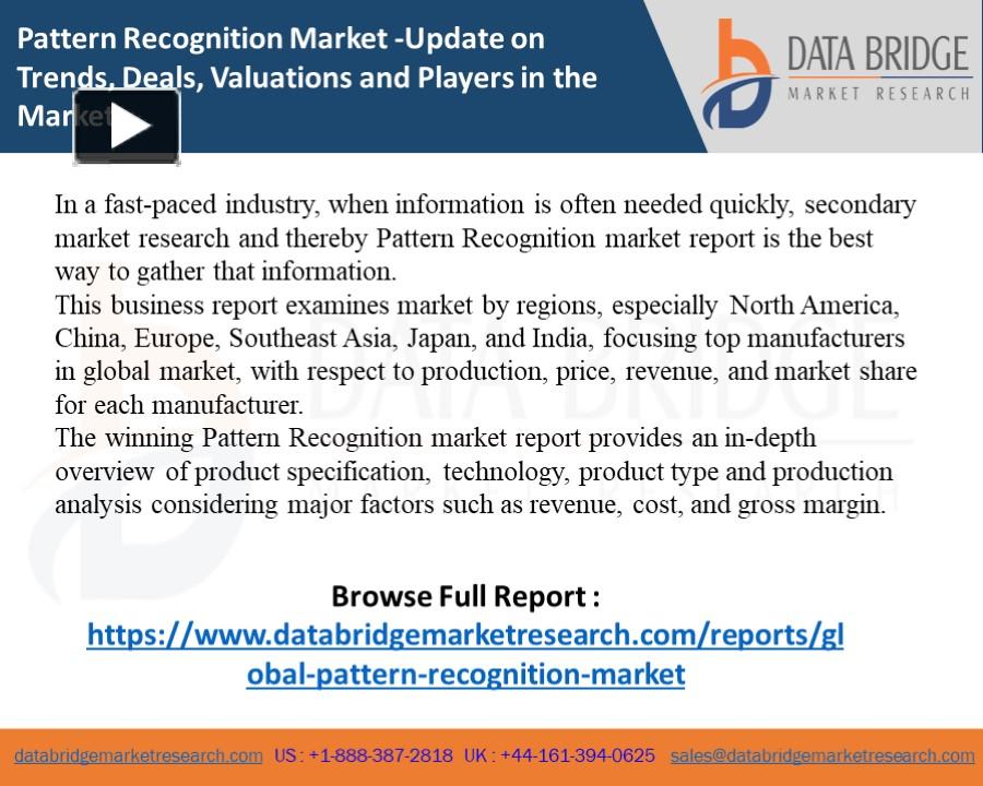 PPT – Pattern Recognition Market – Industry Trends and Forecast to 2028 ...