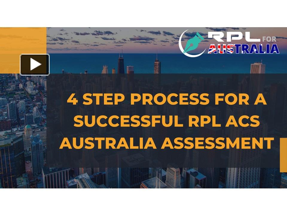 PPT – 4 Step Process For A Successful RPL ACS Australia Assessment ...