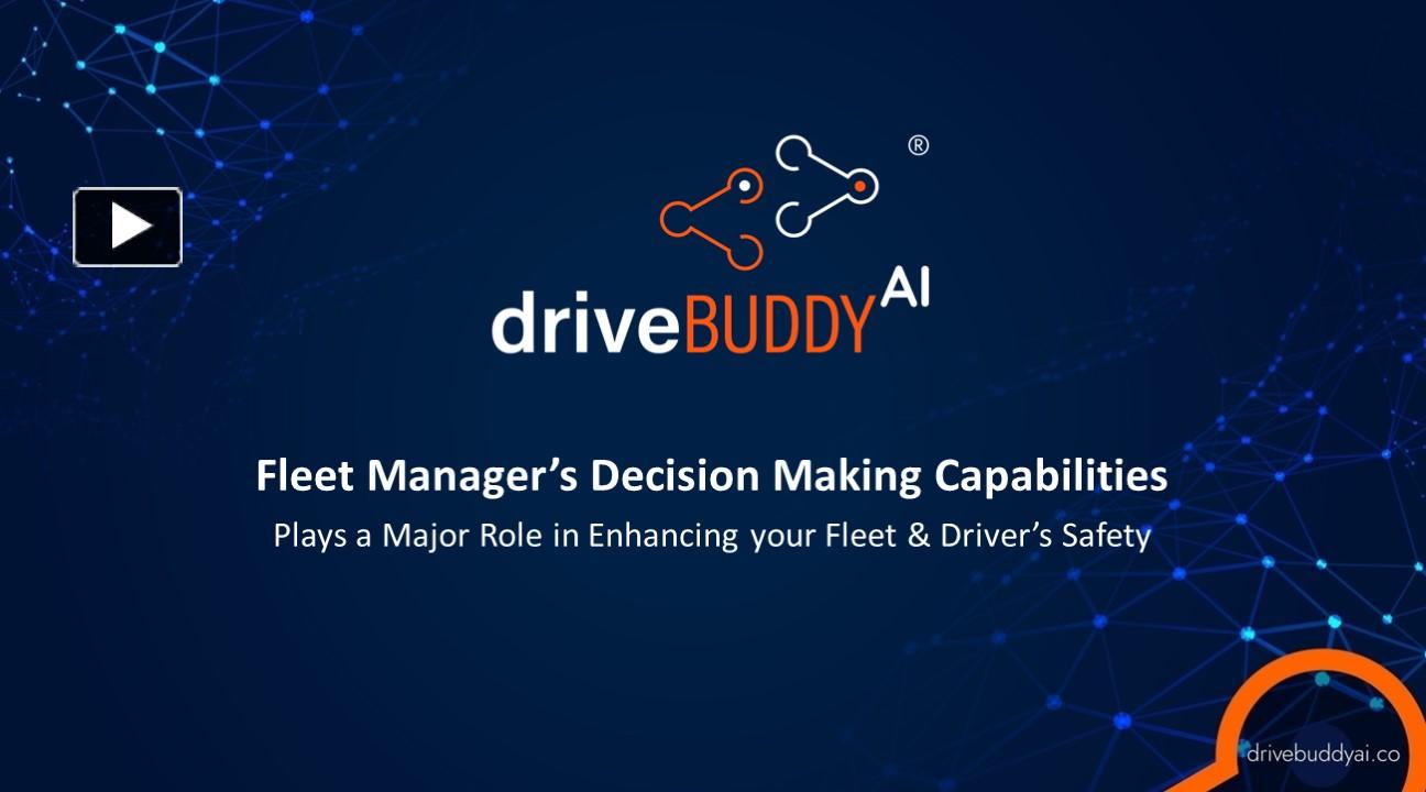 PPT – Fleet Manager’s Decision Making Capabilities Plays a Major Role ...