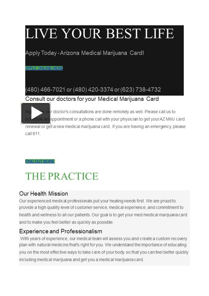 PPT – BENEFITS OF MEDICAL MARIJUANA CARD PowerPoint presentation | free ...