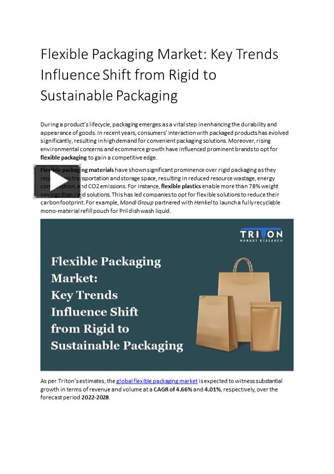 PPT – Flexible Packaging Market: Key Trends Influence Shift from Rigid ...