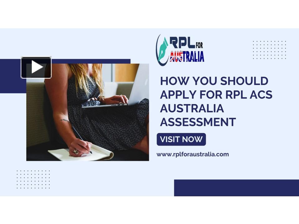 How You Should Apply For RPL ACS Australia Assessment presentation ...