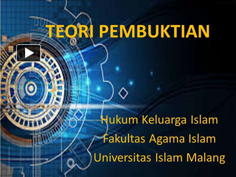 Teori Pembuktian presentation | free to download